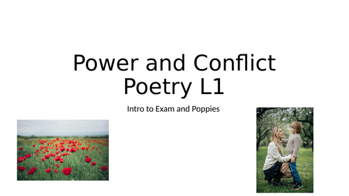 Power and Conflict Poetry Poppies Lesson with language and structural ...