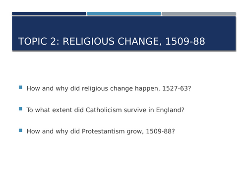 How and why did religious change take place in Tudor England ...