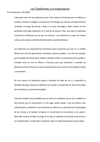 Valores y tradiciones modernos bundle | Teaching Resources