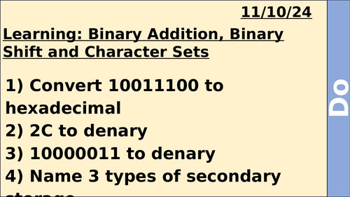 Data Representation Unit - Images, Sound, Binary, Hexadecimal ... Data Representation Unit - Images, Sound, Binary, Hexadecimal ...