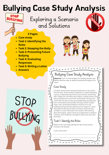 Anti-Bullying Week Case Study Analysis English Reading | Teaching Resources