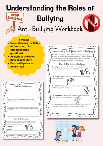 Anti-Bullying Week Bullying Roles Enlgish Analysis Activity | Teaching ...