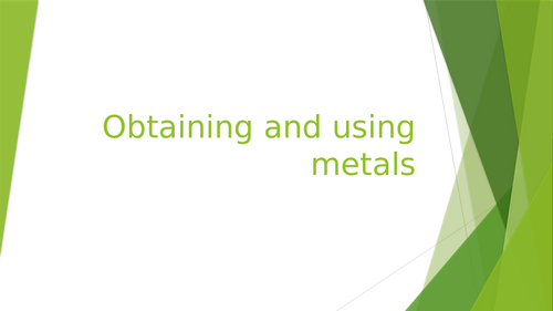 reactivity and obtaining metals (science) - editable PowerPoint ...