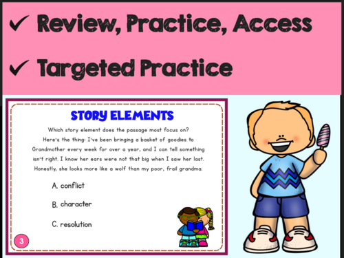 Story Elements Task Cards Review Activities | Teaching Resources