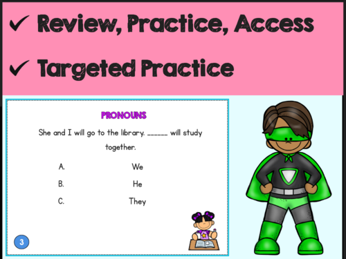 Pronouns Task Cards Review | Teaching Resources