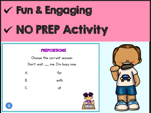 Prepositions Task Cards Practice | Teaching Resources