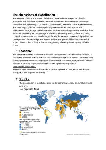 AQA A Level Geography – Global Systems and Global Governance – L1 ...