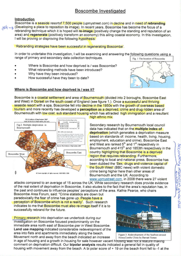 AQA A Level Geography - Changing places - Why and how do places re ...