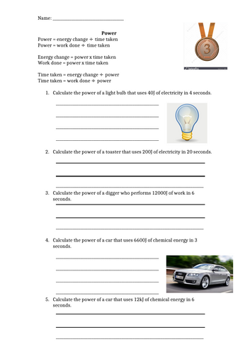 Power | Teaching Resources