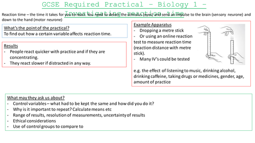 GCSE Biology Required Practicals AQA | Teaching Resources