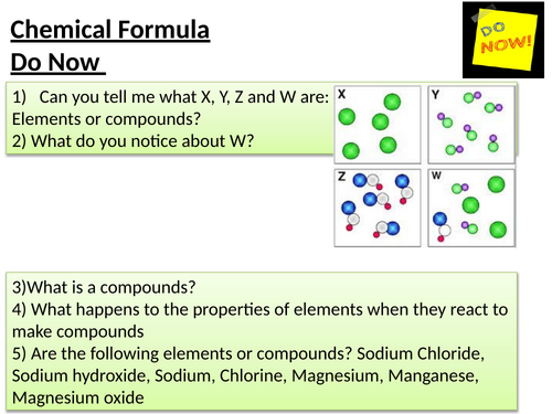 KS3 Science: Atoms Elements and Compounds Unit | Teaching Resources
