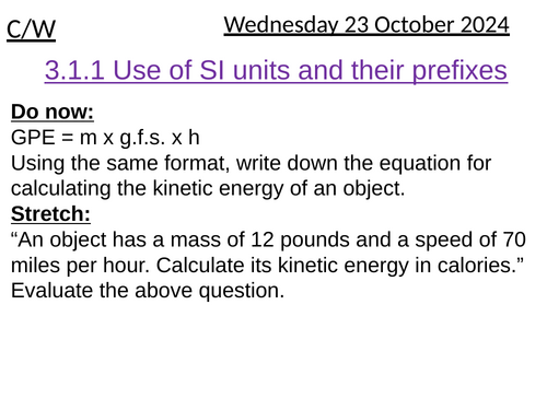 AQA A-Level physics 3.1 Measurements and errors | Teaching Resources