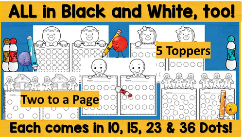 Gingerbread Man Do-A-Dot Marker Dot Dauber Activity and/or Sticker ...