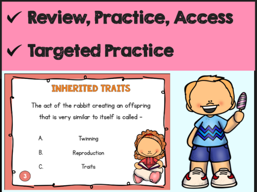 Inherited Traits Task Cards Genetics And Heredity Practice | Teaching ...