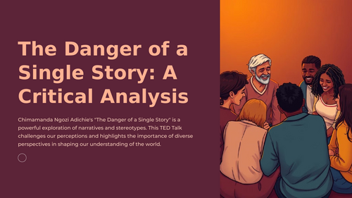 The Danger of a Single Story - Revision Resource IGCSE Edexcel ...