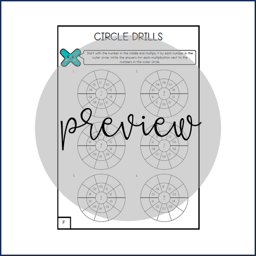 Circle Drills: Master Times Tables, Multiplication & Decimals Easily ...