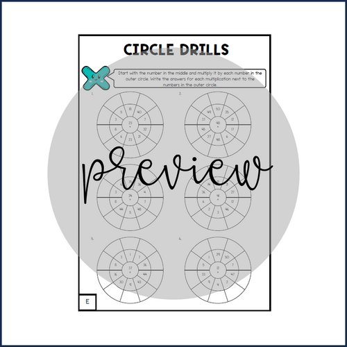 Circle Drills: Master Times Tables, Multiplication & Decimals Easily ...
