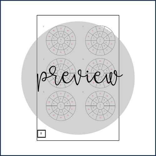 Circle Drills: Master Times Tables, Multiplication & Decimals Easily ...