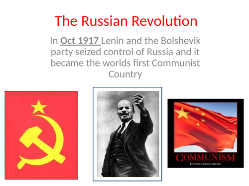 KS3 History - Russia - 10 lesson unit - all resources | Teaching Resources