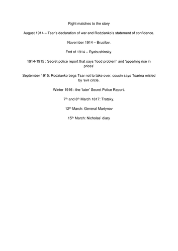 KS3 History - Russia - 10 lesson unit - all resources | Teaching Resources