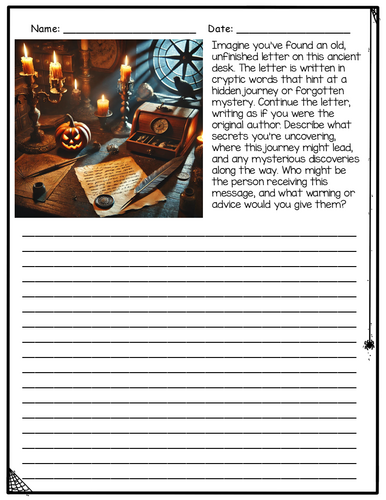 40 Halloween Writing Prompts for all ages - Story Poetry Instructions ...