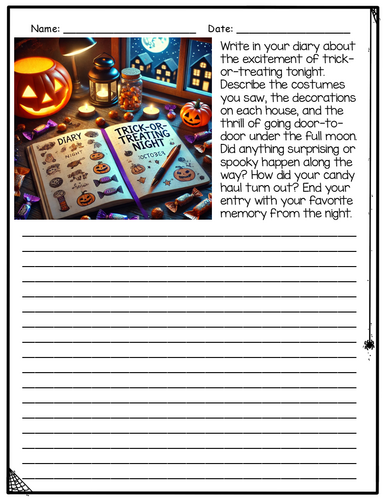 40 Halloween Writing Prompts for all ages - Story Poetry Instructions ...