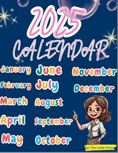 2025 Editable Calendar for Teachers , Editable Monthly Calendar ...