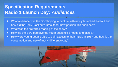 BBC Radio 1 Launch Tony Blackburn Audiences AQA Media GCSE | Teaching ...