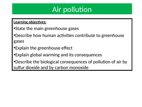 Unit 21 : Human influences on ecosystems (IGCSE Biology) | Teaching ...