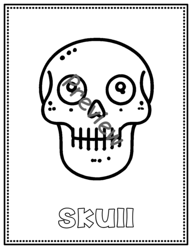 Halloween vocabulary coloring pages - ESL and young children | Teaching ...