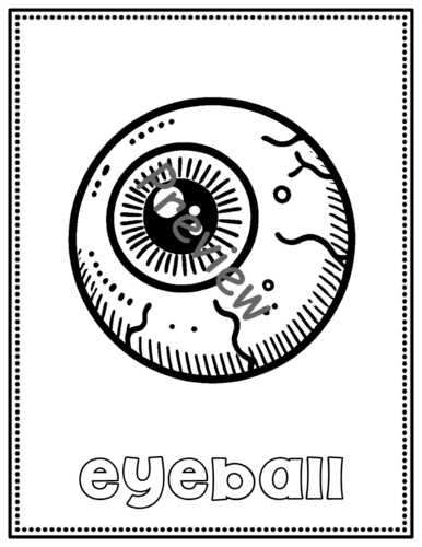 Halloween vocabulary coloring pages - ESL and young children | Teaching ...