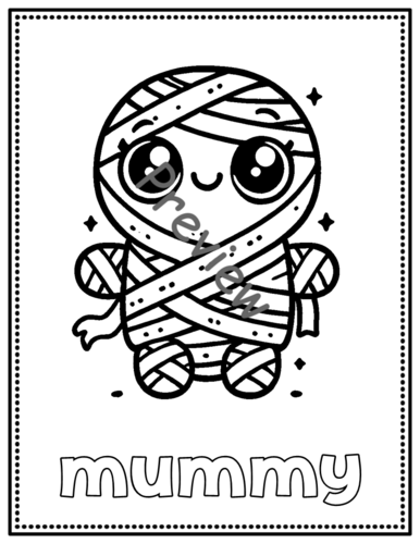 Halloween vocabulary coloring pages - ESL and young children | Teaching ...