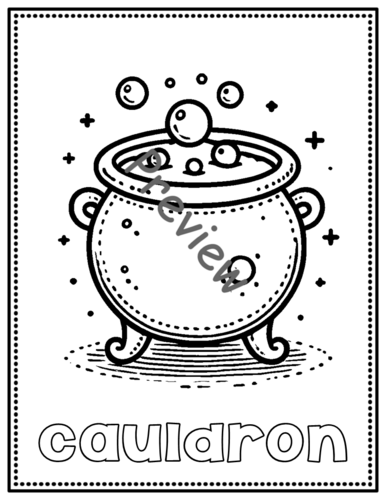 Halloween vocabulary coloring pages - ESL and young children | Teaching ...