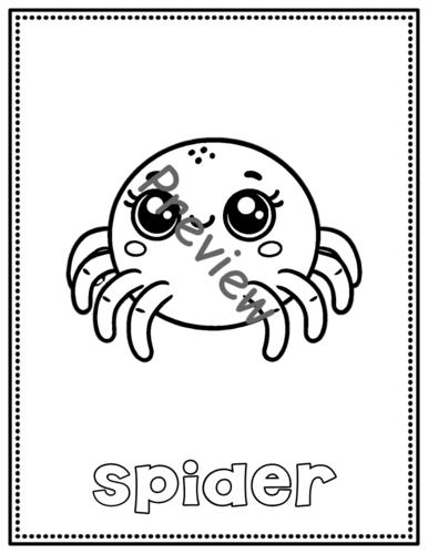 Halloween vocabulary coloring pages - ESL and young children | Teaching ...