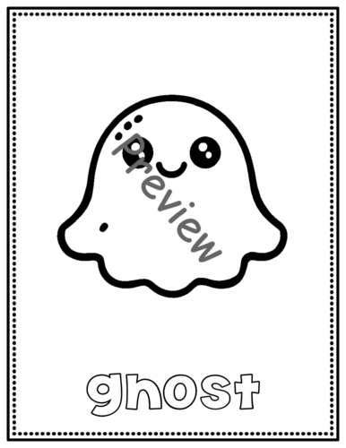 Halloween vocabulary coloring pages - ESL and young children | Teaching ...