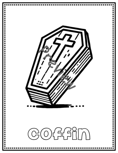 Halloween vocabulary coloring pages - ESL and young children | Teaching ...