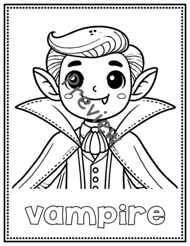 Halloween vocabulary coloring pages - ESL and young children | Teaching ...