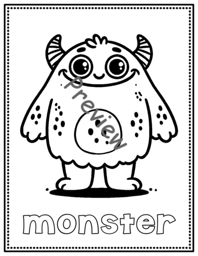Halloween vocabulary coloring pages - ESL and young children | Teaching ...
