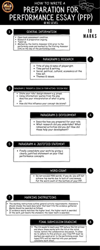 National 5 Drama Preparation for Performance (PfP) infographic ...