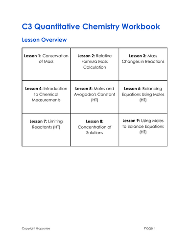 GCSE_C3 Quantitative Chemistry_Lesson 3 Mass Changes in Reactions ...