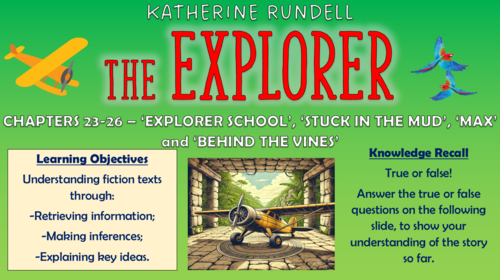 The Explorer - Katherine Rundell - Complete Lesson Bundle! | Teaching ...