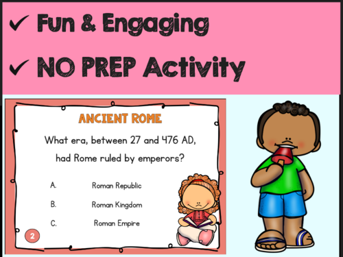Ancient Rome Task Cards Ancient Civilizations Review | Teaching Resources