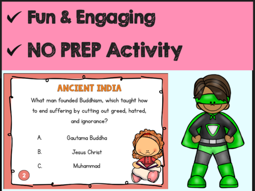 Ancient India Task Cards Ancient Civilizations Review | Teaching Resources