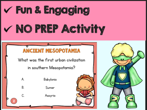Ancient Mesopotamia Task Cards Ancient Civilizations Review | Teaching ...