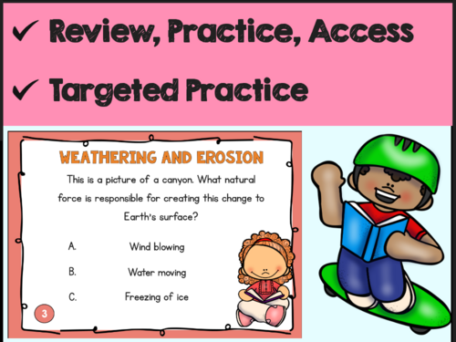 Weathering And Erosion Task Cards Deposition Practice | Teaching Resources