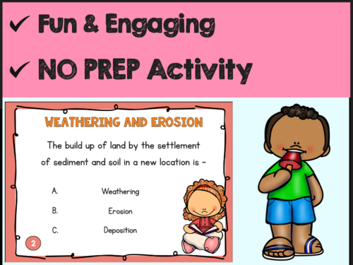Weathering And Erosion Task Cards Deposition Practice | Teaching Resources