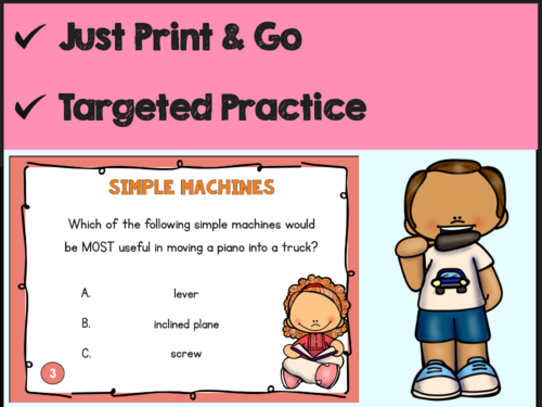 Simple Machines Task Cards Physical Science Fun Activities | Teaching ...