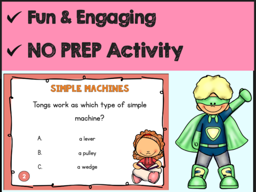 Simple Machines Task Cards Physical Science Fun Activities | Teaching ...