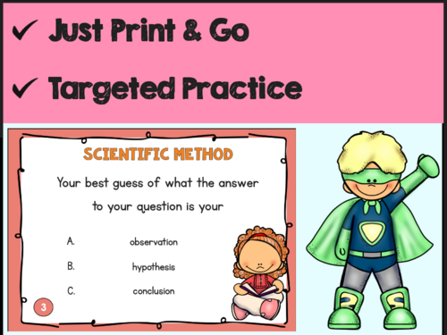 Scientific Method Task Cards Physical Science Review | Teaching Resources