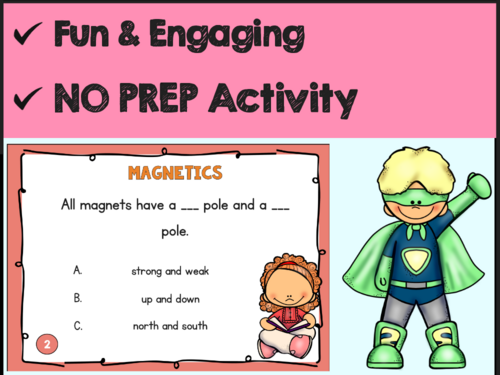 Magnetics Task Cards Magnetism Review Activities | Teaching Resources